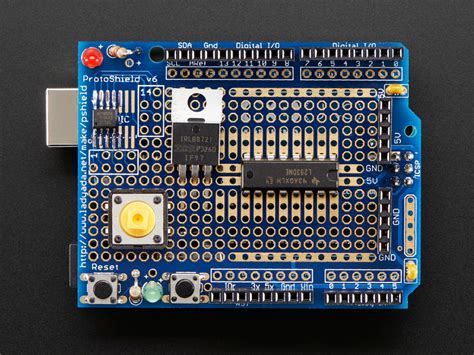 Buy Adafruit Proto Shield For Arduino Unassembled Kit Stackable