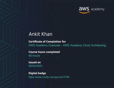Ankit Khan On Linkedin Aws Cloudarchitect Awsacademy Cloudsolutions Enthusiasticprofessional