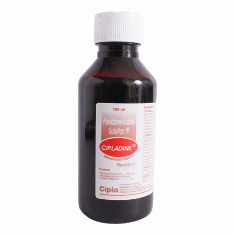 Cipladine 7 5 Solution 100 Ml Buy Bottle Of 100 Ml Solution At Best Price In India One Bharat