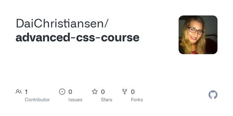 github daichristiansen advanced css course