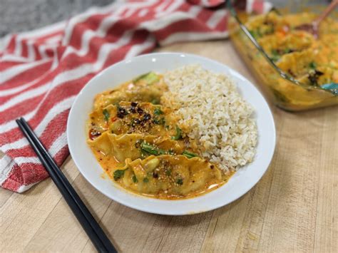 Viral Dumpling Bake Using Costco Frozen Dumplings Olivia Yi
