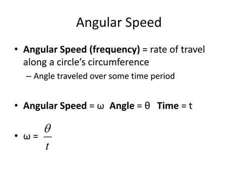PPT Angular Speed Linear Speed PowerPoint Presentation Free Download ID