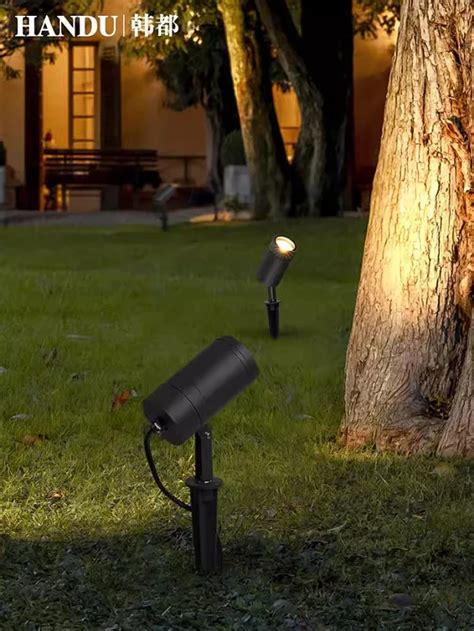 地射灯户外射树灯地插灯防水庭院灯太阳能照树灯景观灯插地草坪灯 天猫 花瓣网