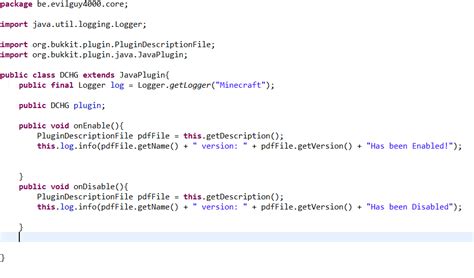 Bukkit Plugin Tutorial 2 Your Very First Code