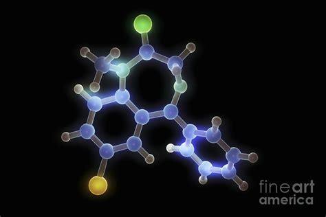 Diazepam Molecule Photograph By Science Picture Co Fine Art America