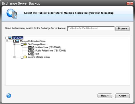 MS Exchange Server Backup Feature Of IBackup Professional