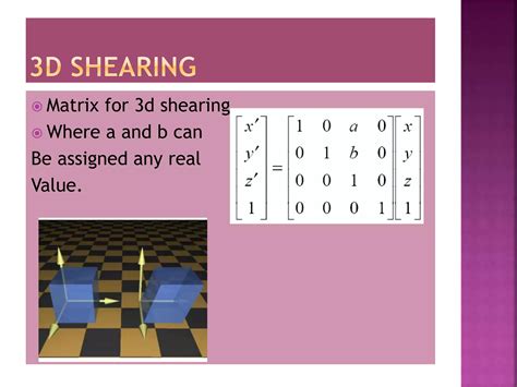 3d Transformation In Computer Graphics Pptx
