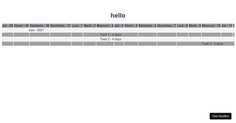 Vue Material Gantt Charts Codesandbox
