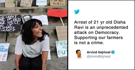 Death Of Democracy Twitter Demands Release Of Climate Activist Disha
