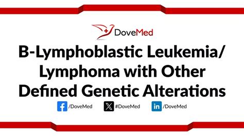 B Lymphoblastic Leukemialymphoma With Other Defined Genetic