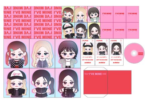 Paper Diy 🍧아이브 마인 미니 앨범깡🍧 무료도안 무료배포 네이버 블로그