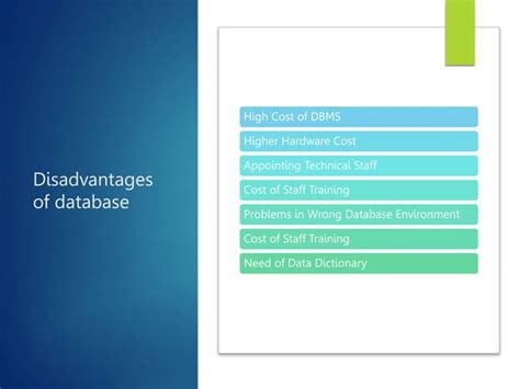 Database Management System Advantagesa Nd Disadvantages Pptx