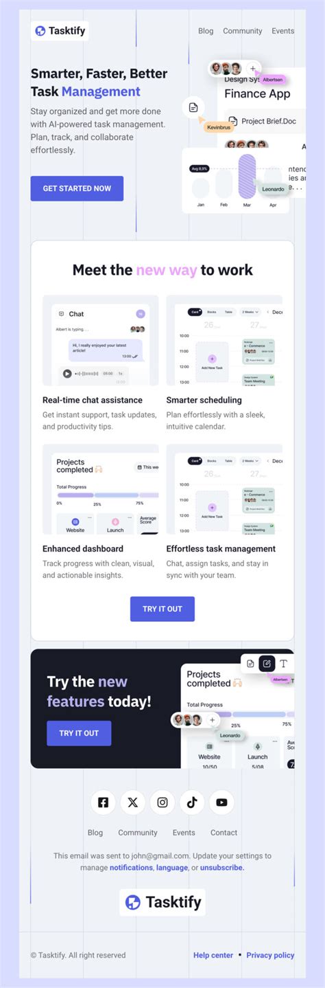 Free Outlook Email Templates Designmodo