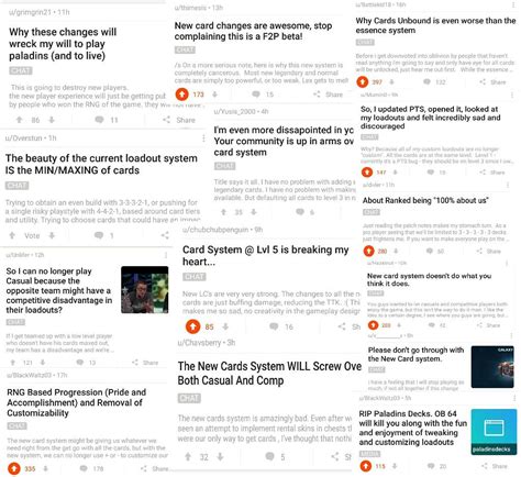 And I Thought The Subreddit Was Upset Last Patch Rpaladins