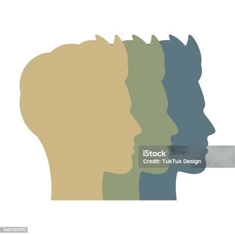 사람 실루엣 젊은 남성 프로필 아바타 벡터 일러스트 레이 션의 그룹 공동체에 대한 스톡 벡터 아트 및 기타 이미지 공동체