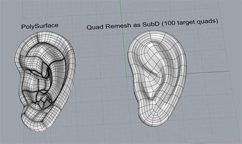 New QuadRemesh Command Serengeti Quad Remesh McNeel Forum Digital Fabrication Rhino