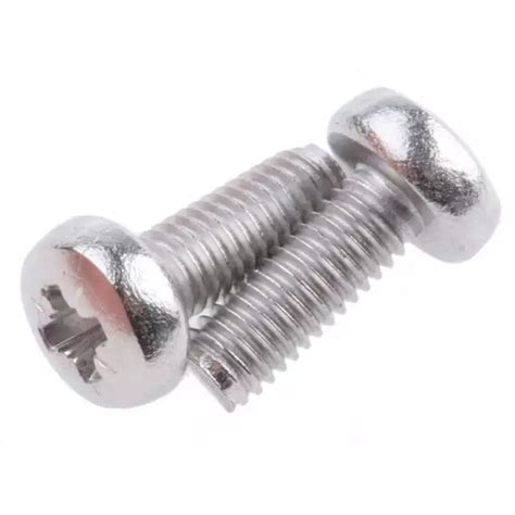 Buy Rs Pro Machine Screw M3x8 Mm Stainless Steel Pozidriv Pan Headed