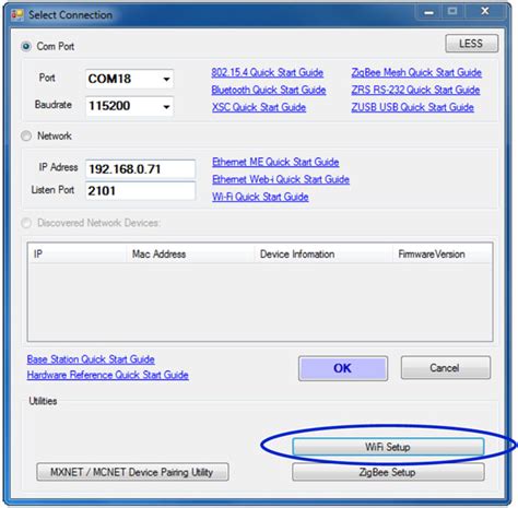 WiFi Push Notification Setup