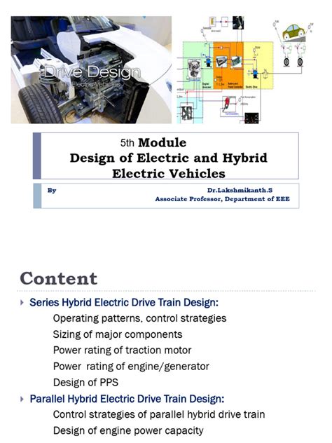 Module 5 Design Of Electric And Hybrid Pdf Hybrid Vehicle Engines