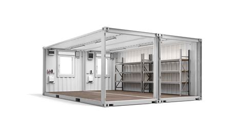 Shipping Container Work Shop Open Plan Steel Container Workshops 3j