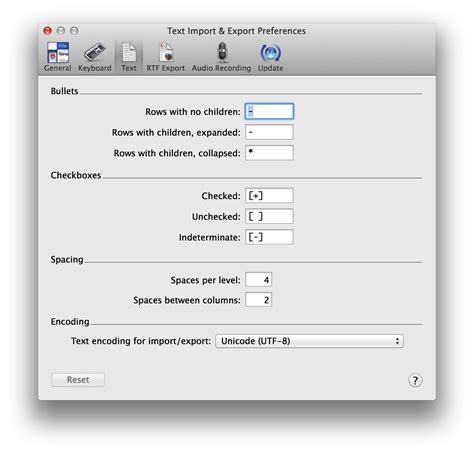Omnioutliner 4 For Mac User Manual Omnioutliner Preferences