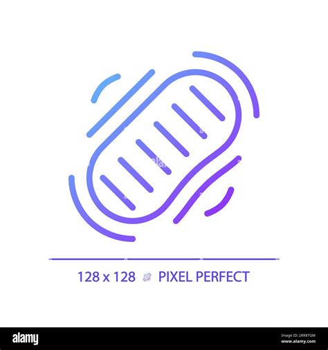 Moon Footprint Pixel Perfect Gradient Linear Vector Icon Stock Vector