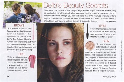 Bellas Beauty Secrets Bella Swan Makeup Look Bella Swan New Moon Makeup Bella Swan Makeup