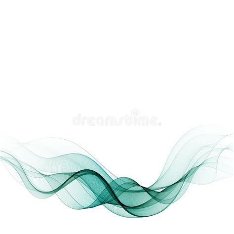 Green Wave Pattern Decor Element Abstract Vector Eps 10 Stock Illustration Illustration Of