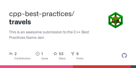 Github Cpp Best Practices Travels This Is An Awesome Submission To