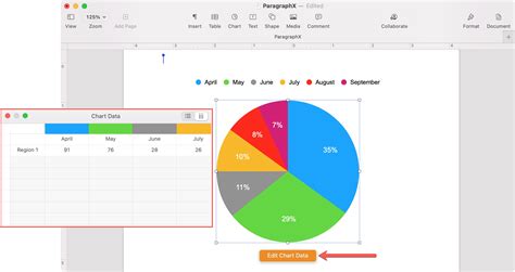 How To Insert And Format Charts In The Apple Pages App