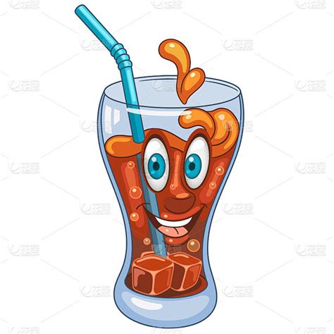 卡通可乐杯加吸管