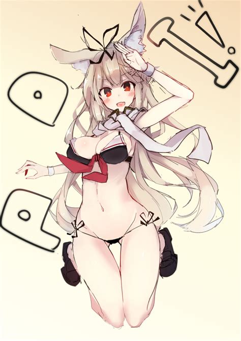 Yuudachi And Yuudachi Kai Ni Kantai Collection Drawn By Harenchi Danbooru