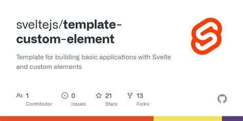 Github Sveltejstemplate Custom Element Template For Building Basic Applications With Svelte