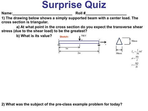Beam Deflections Using Singularity Functions Ppt