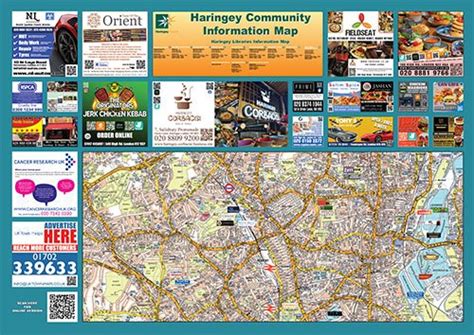 Haringey Sited Map Uk Town Maps