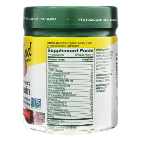 Megafood Womens Multi Gummies Real Food Based Multivitamin The