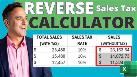 Excel Pro Tip Reverse Sales Tax Calculator In Excel MyExcelOnline