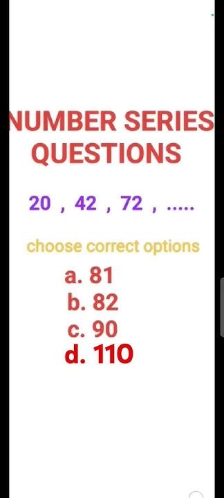 Number Series Questions Maths Shorts Viralviralvideos Youtube