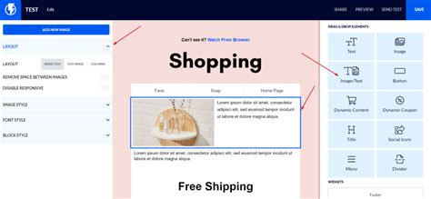 Text Image Element Flashyapp