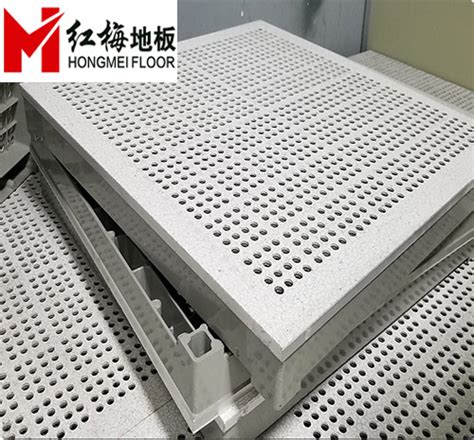 600x600x55mmPVC贴面铝合金孔板 圆益西安半导体防静电地板项目 公司新闻 红梅地板官网