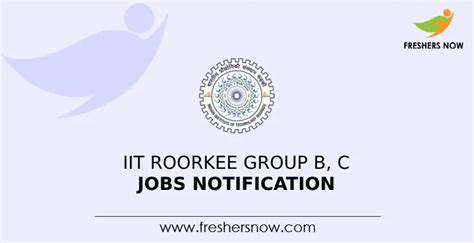 Iit Roorkee Group B C Jobs Notification 2025 For 55 Posts
