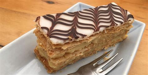 Mille Feuille Traditional Sweet Pastry From France Western Europe
