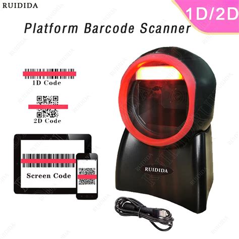 Platform Barcode Scanner 1d 2d Desktop Bar Code Sc Vicedeal