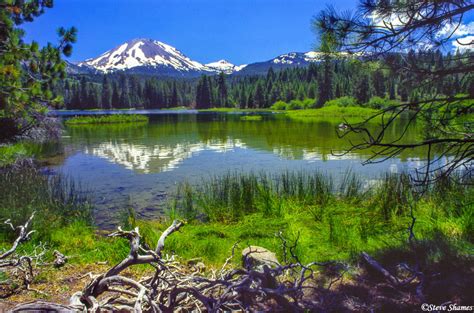 Mt Lassen Reflection Mount Lassen National Park California Steve