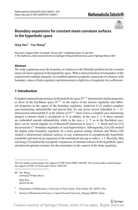 Boundary Expansions For Constant Mean Curvature Surfaces In The