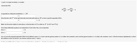 Solved 1 Point Is Typed As Lambda A As Alpha Assume The