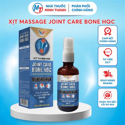 Xịt Massage Joint Care Bone Hqc Hỗ Trợ Giảm Đau Xương Khớp Cơ Gân NhÀ ThuỐc Minh ThÀnh