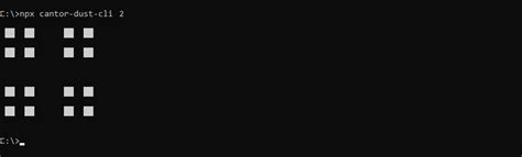 Github Spirometaxascantor Dust Cli Print The Cantor Dust Fractal To The Console