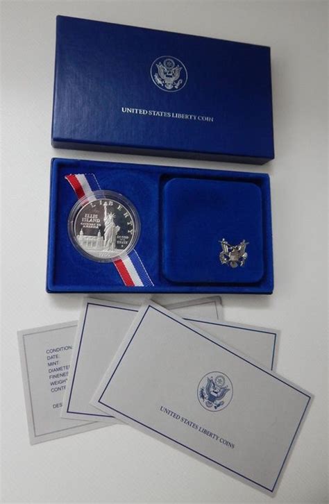 1 Dollar 1986 United States Liberty Coins Ellis Island Neu Und