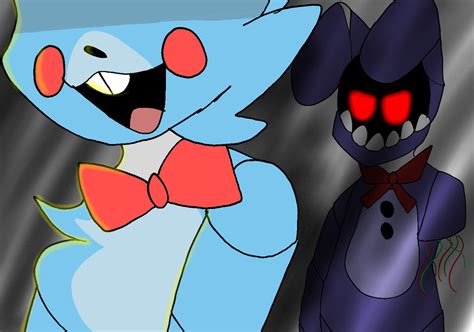 Withered Bonnie Watching Toy Bonnie Fnaf By Whyismykitten On